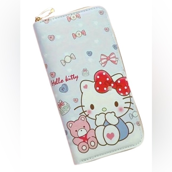 Bags | Hello Kitty Zip Clutch Wallet | Poshmark